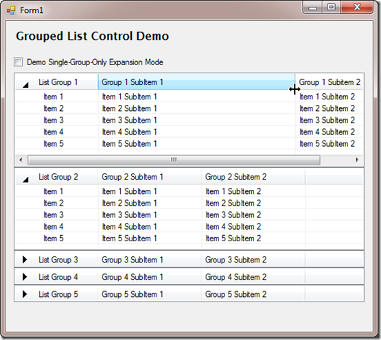 Extending C Listview With Collapsible Groups Part II John Atten